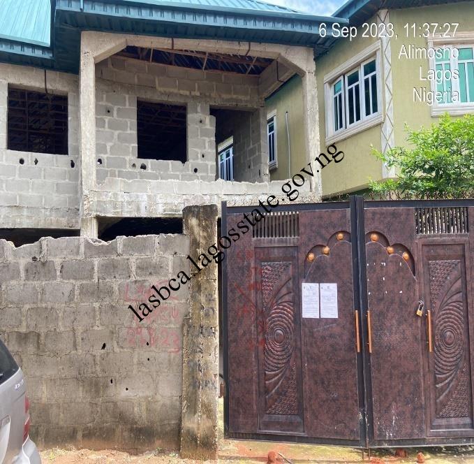 Extreme end of Alhaji Rasheed Balogun Street, Isale-Edo Isheri olofin ...